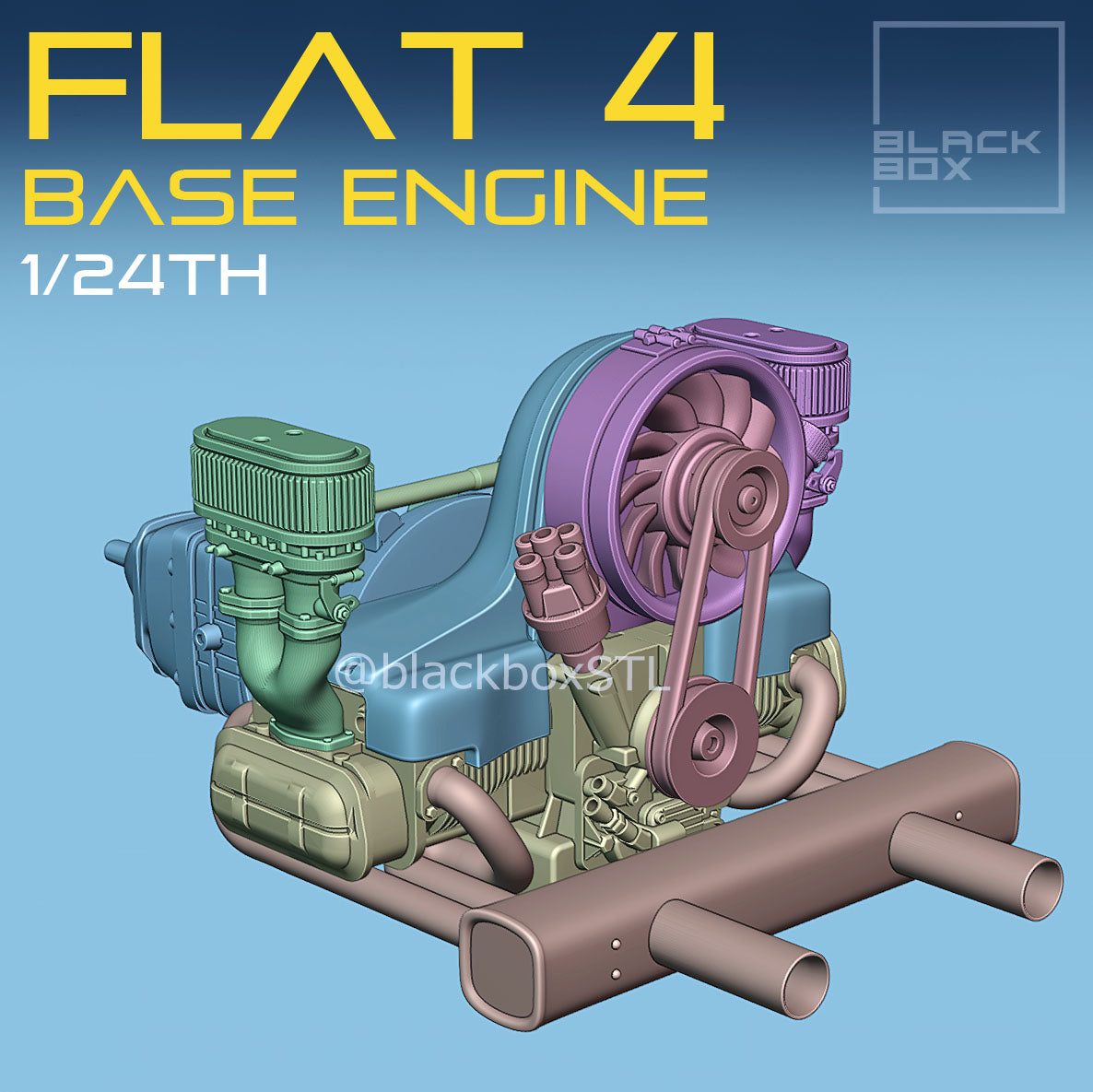Flat Four Boxer Base Engine – Model Maker's Workshop